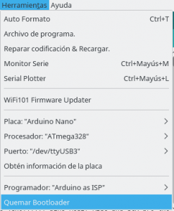 Actualizar bootloader de un Arduino con otro Arduino | DiablecoS: Documentación y ayuda ...